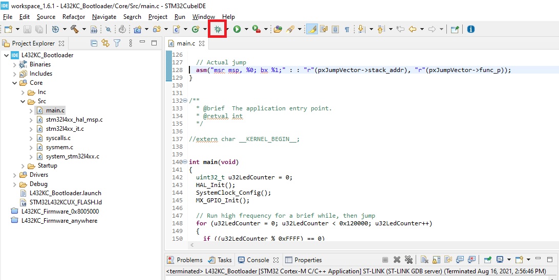 Properly offsetting relocated (Arm Cortex-M4) code in STM32CubeIDE GDB – Janne's Tech Blog