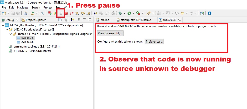 Properly Offsetting Relocated Arm Cortex M4 Code In Stm32cubeide Gdb Jannes Tech Blog