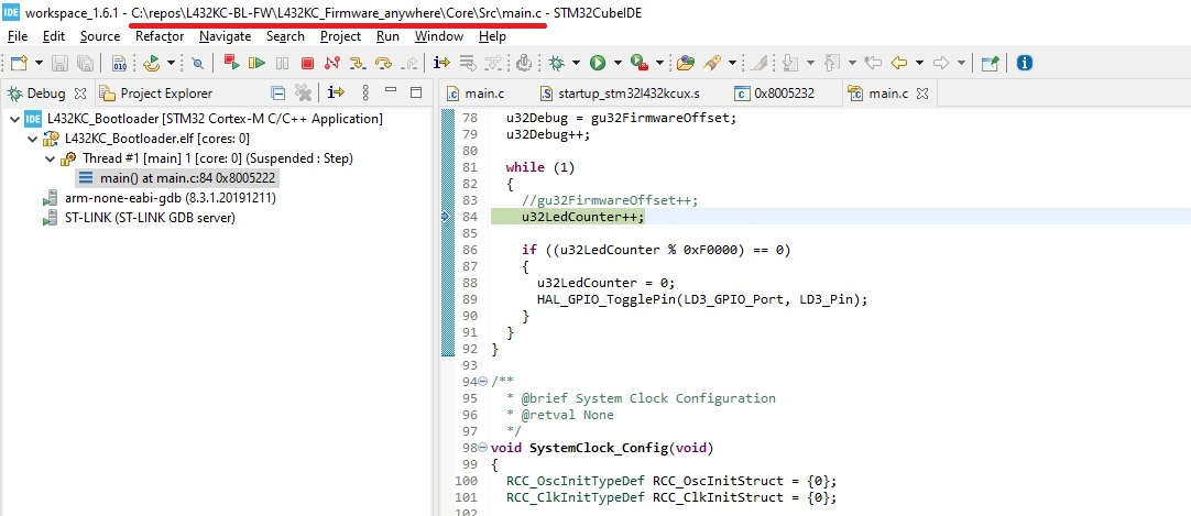 Properly Offsetting Relocated Arm Cortex M4 Code In Stm32cubeide Gdb Jannes Tech Blog